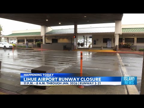 Overnight runway closure at Lihue Airport begins for safety improvements