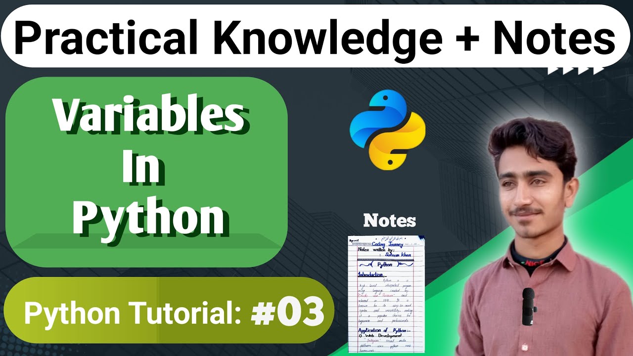 Variables_In_Python || Python_Full_Tutorial || Lecture #03