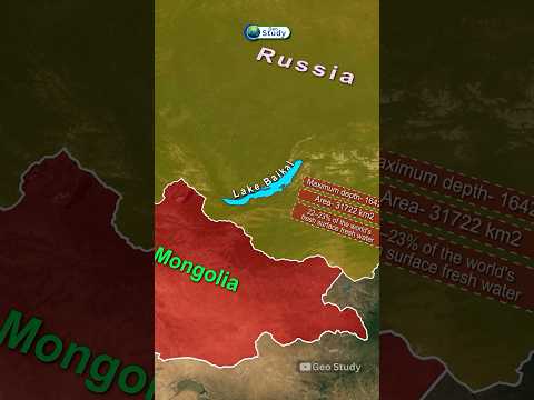World's Deepest Lake : Baikal lake ( बैकाल झील ) Through Map Animation | World Geography #geography