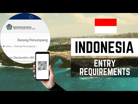Indonesia Entry Requirements - SATUSEHAT Health Pass, e-Customs Declaration, Bali Tourist Levy, Visa