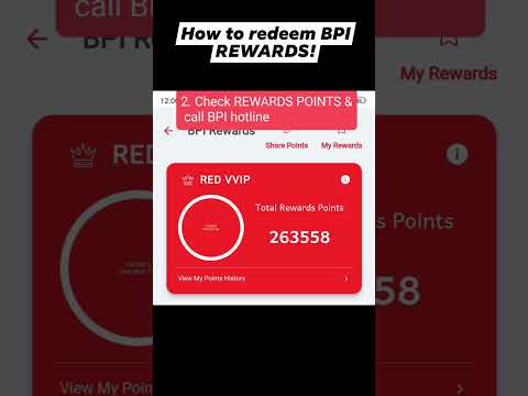 How to redeem BPI REWARDS!