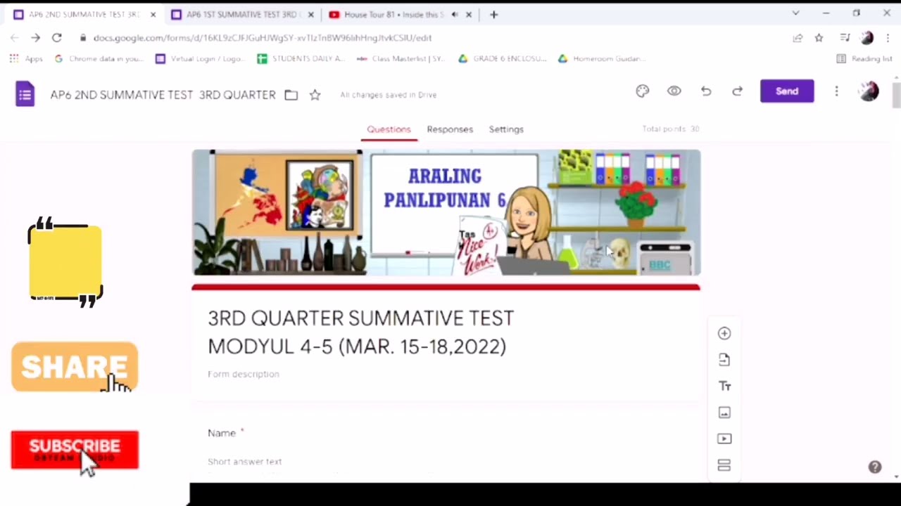 AP6 3rd Quarter Summative test Module 4 to 5 2022