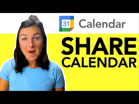 How to Share a Google Calendar with Someone via Email or Direct Link - Quick Tutorial