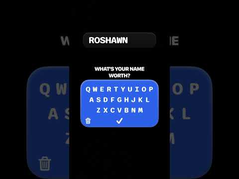 How much money is my name worth???