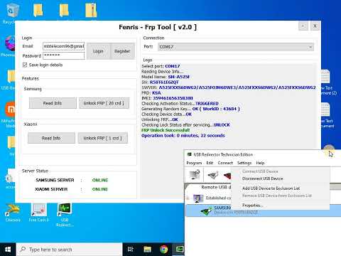 One Click Fenris FRP Tool Samsung Frp Worldwide All Model Xiaomi Mi assistant Mode Frp All Model