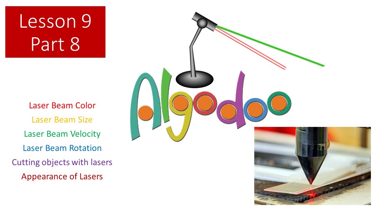 Laser Properties: Step by Step Script Menu Tutorial | Algodoo || Lesson 9 | Part Eight