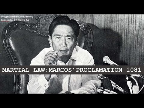 PROCLAMATION 1081: MARCOS' MARTIAL LAW