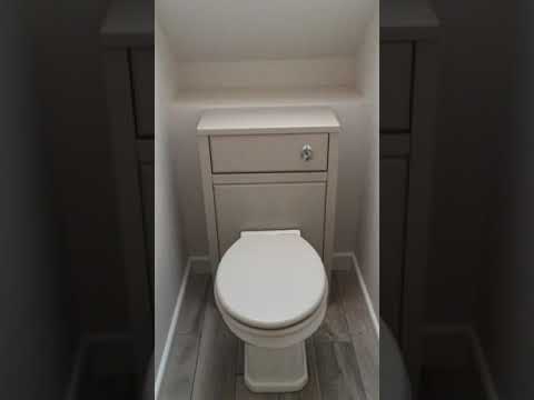 Goring Bungalow cloakroom toilet upon completion
