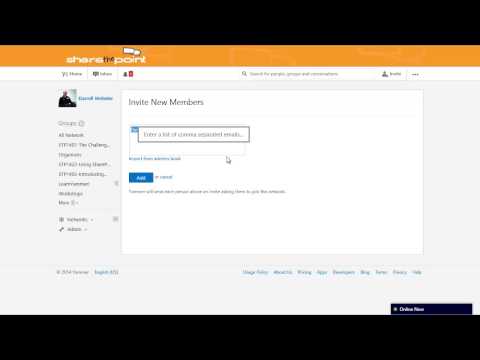 Invite others to STPEvents Yammer Network