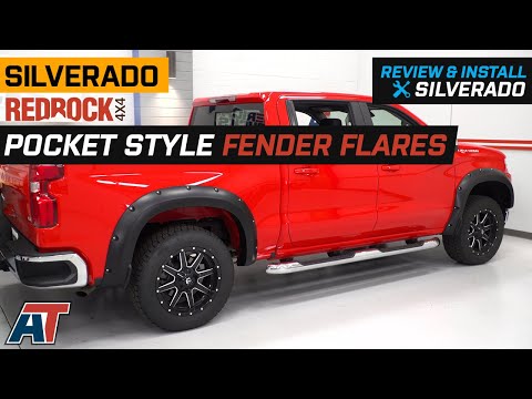 2019-2021 Silverado 1500 RedRock 4x4 Pocket Style Fender Flares Review & Install