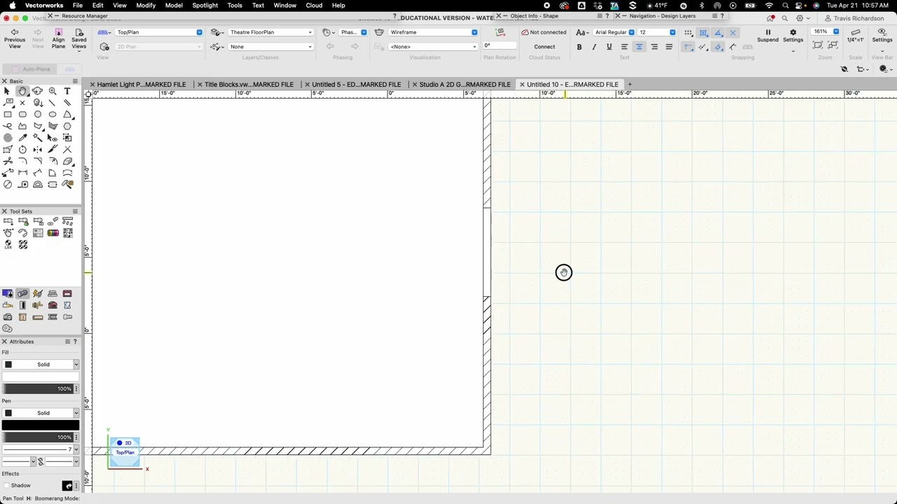 Vector Works 2026 - Studio A 2D Drafting Tutorial