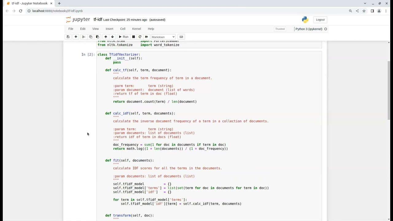 TF-IDF from Scratch in Python