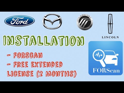 Installation - FORScan + Free Extended License (2 Months) from: forscan.org