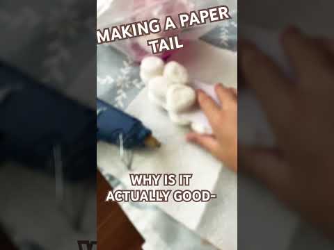 Mommy and dad say no tail I MAKE ONE! #therian #theriangear #tail #paper #crafts