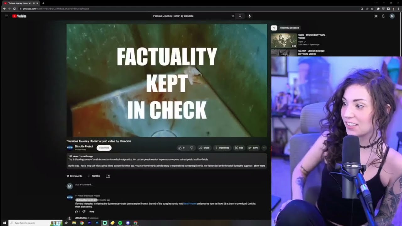 Melonie Mac reacts to being in a lyric video