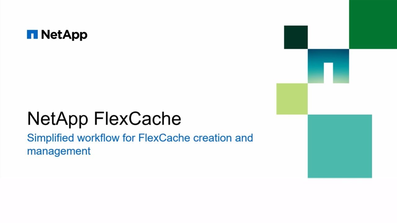 FlexCache | Simplified with ONTAP System Manager 9.6