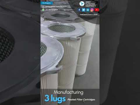 3 Lugs Pleated Filter Cartridges | Filter Cartridge | Amrit Filtration Equipments