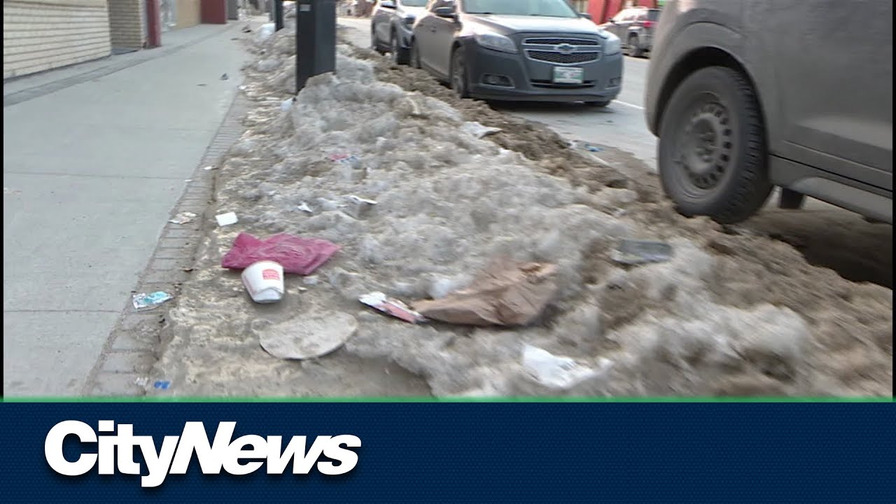 Spring clean up begins as melting snow reveals littered streets