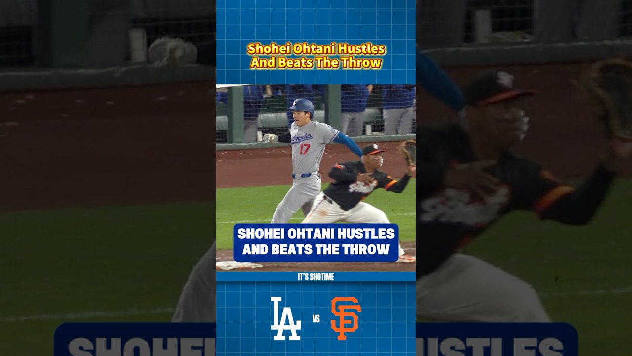 Shohei Ohtani Hustles and Beats the Throw
