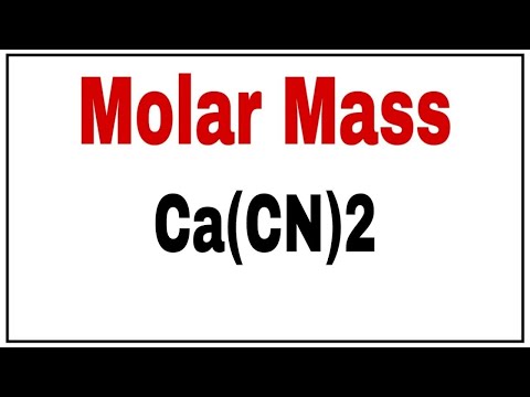 Molar mass Ca(CN)2|Molecular weight Calcium cyanide|Molar mass of Ca(CN)2|