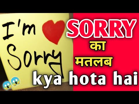 sorry ka matlab||sorry meaning|| sorry word meaning#shorts #facts.001#033