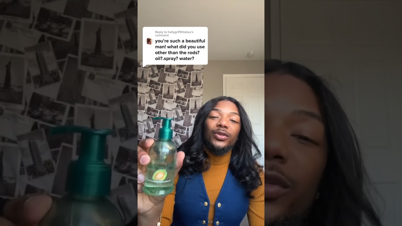 Amazon Link in Linktree Bio #heatlesscurls #longhair#blackmenhair #menlonghair#naturalhair