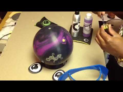 How to do a dual angle layout on a bowling ball