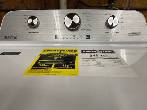 Maytag MVW4505MW Top Load Washer Quick over view and baseline test