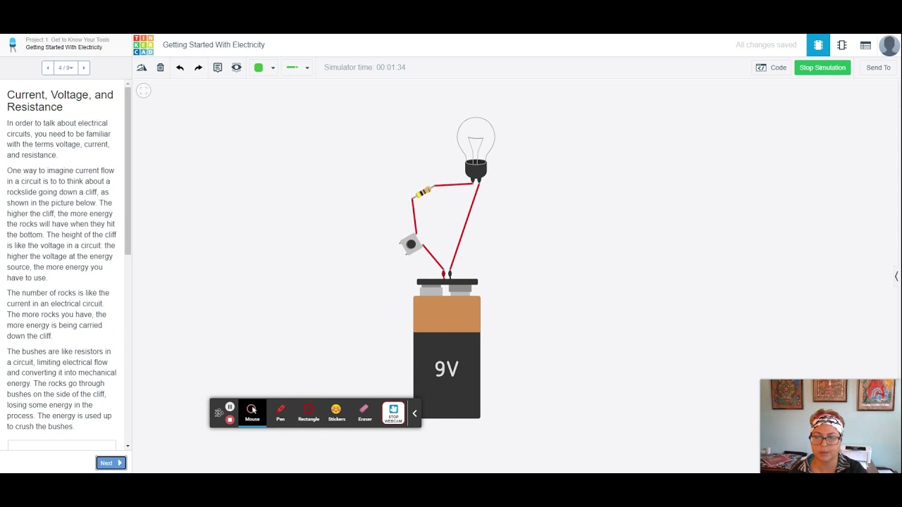 Circuit design Getting Started With Electricity | Tinkercad Part 1