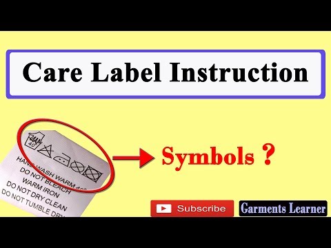 Care label instruction || Laundry Symbols || Care Label Symbol || Basic Laundry Symbols