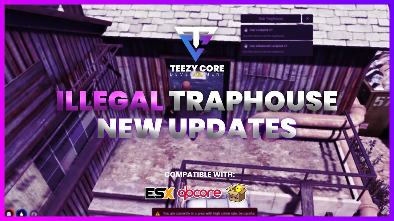 [UPDATES] Fivem Illegal Traphouse System 2025