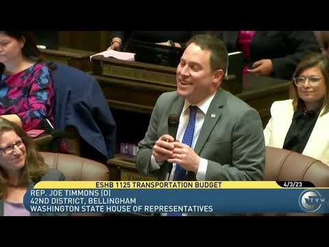 Rep. Timmons' floor remarks on passage of Transportation Budget
