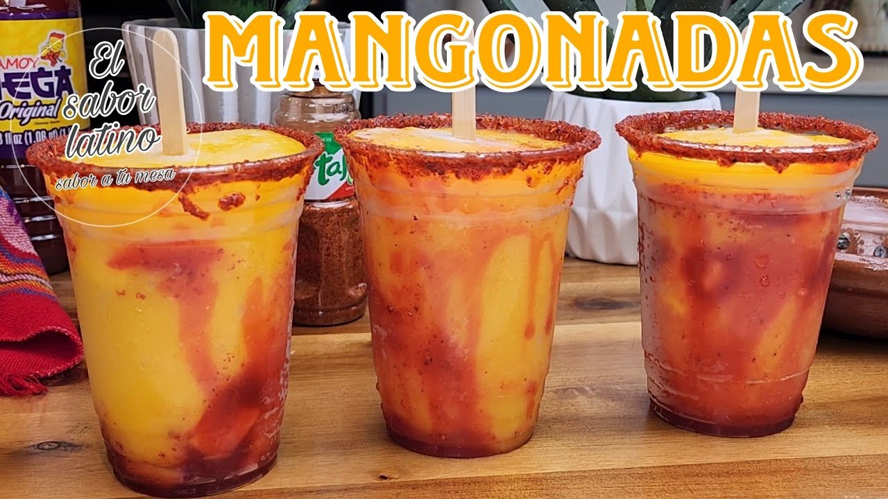 🔴 Como Hacer unas Deliciosas Mangonadas Caseras Fáciles y Ricas! Paletas de Mango y Chamoy 🥭🥭