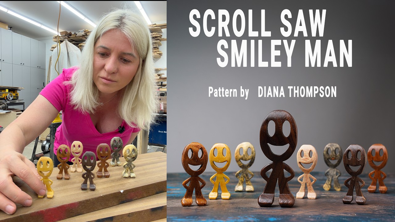 Making Smiley Face Wood Figures with a Scroll Saw