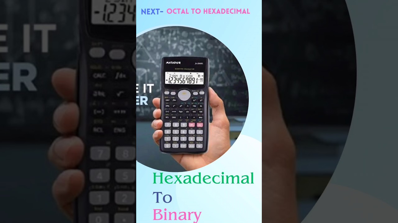 Hexadecimal to Binary Using Calculator. #calculator #shorts #tricks #hacks