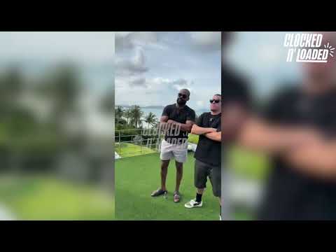 Jon Jones On Set With Nate Diaz For Their Reality TV Show