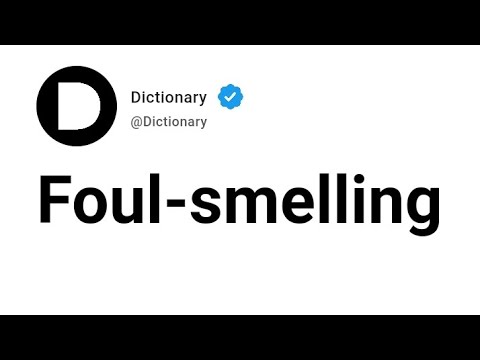 Foul-smelling Meaning In English