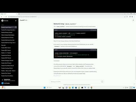 python pandas count unique values