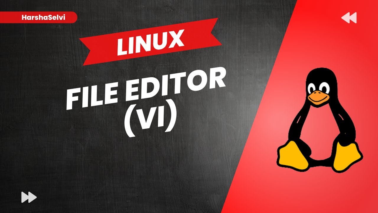 Linux File Editor-Vi |  Tamil | HarshaSelvi
