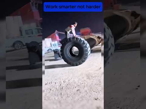 Work smarter not harder 💥🤩 #constructionwork #satisfyingworkers #respect #satisfyingwork #funny