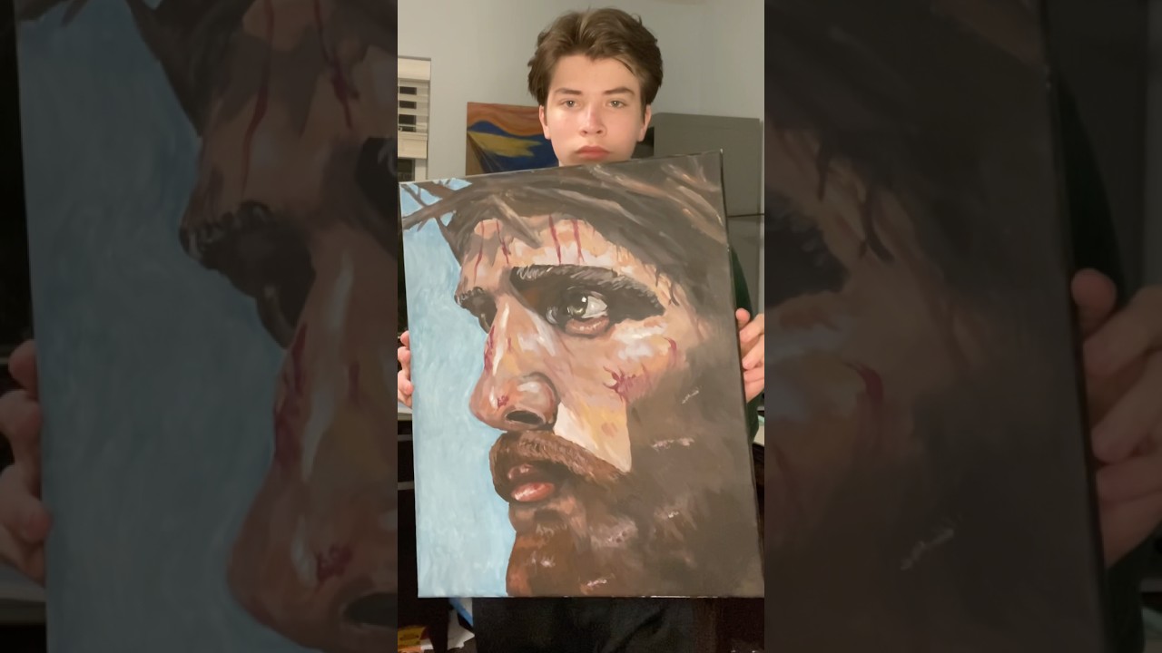 My Painting of Jesus Christ #shorts #art #jesus