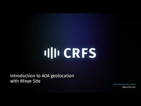 Introduction to AOA geolocation with RFeye Site