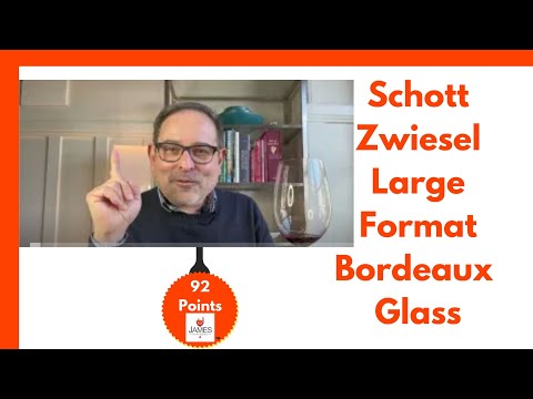 Schott Zwiesel Large Bordeaux Glass - 92 Points #wineglass #wineglassreview