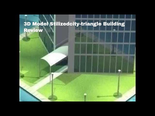 Stilizedcity-triangle building 3D Model - FlatPyramid