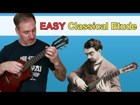 Learn an EASY Classical Piece on Ukulele || "Etude in E minor" by Francisco Tárrega