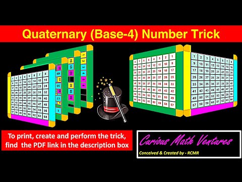 Quaternary (Base 4) Number Trick