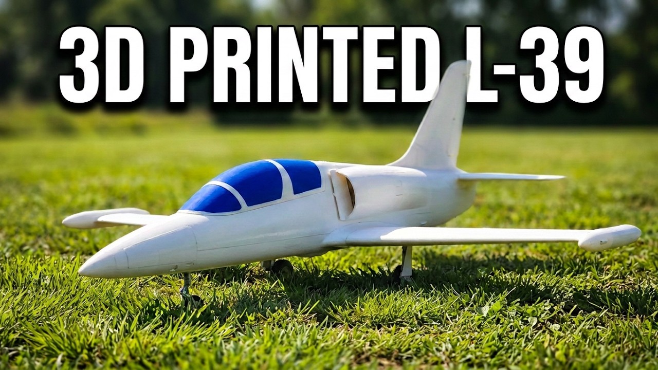 3D printed Planeprint L-39 full flight.