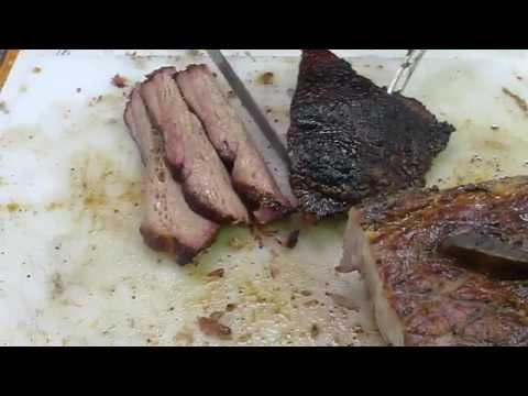 Slicing Brisket at Snow's BBQ in Lexington, TX