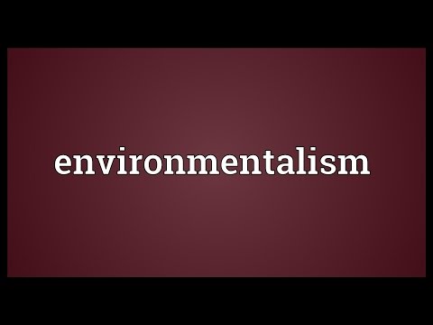 Environmentalism Meaning