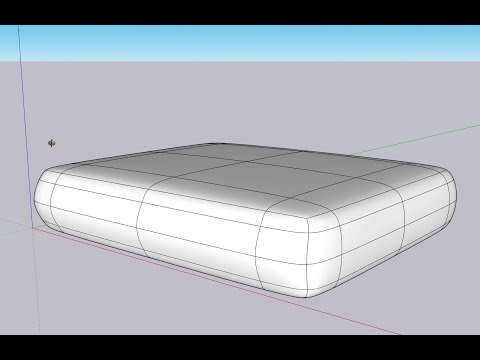 Sketchup Model a Sofa Cushion using SubD - Part 1
